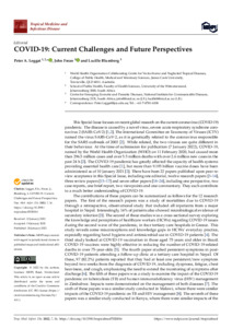 COVID-19: Current Challenges and Future Perspectives.