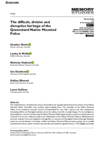 The difficult, divisive and disruptive heritage of the Queensland ...