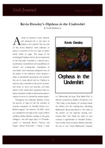 Book Review of "Orpheus in the Undershirt" by Kevin Densley. Port ...